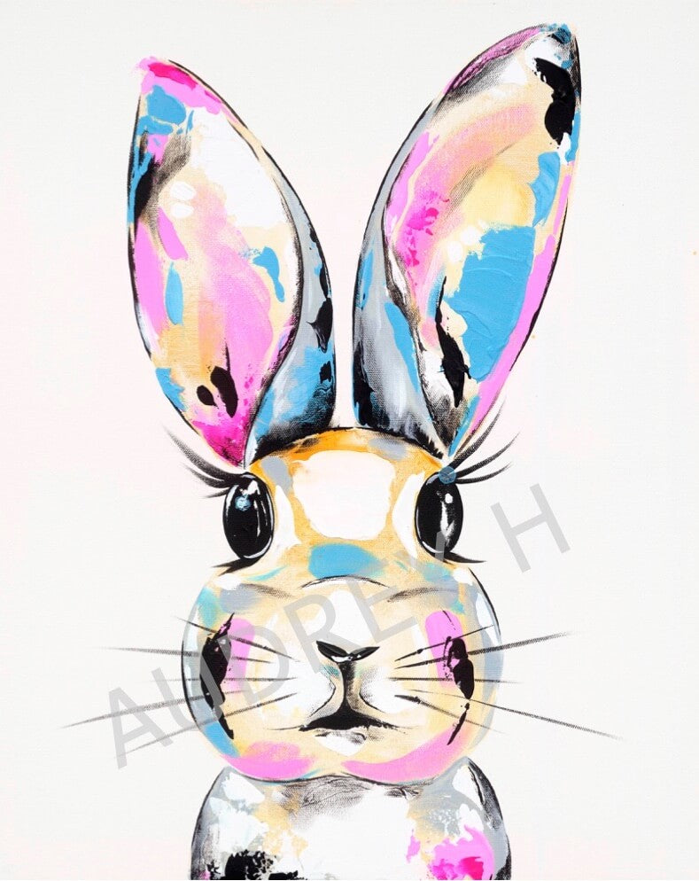 AUDREY HAMILTON ART | RAINBOW RABBIT – Audrey Hamilton Art